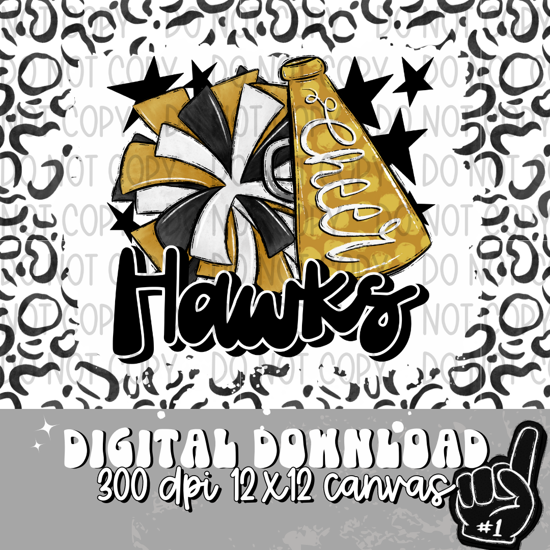 Hawks Gold Cheer - DIGITAL DOWNLOAD – Olive Soul