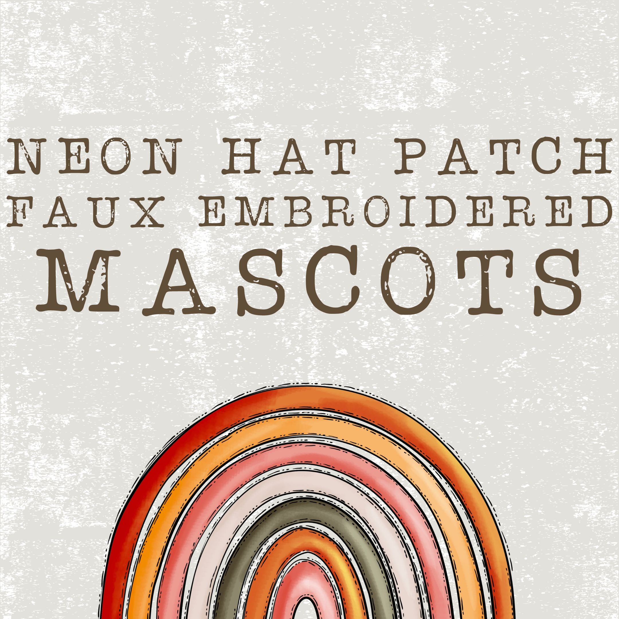 Neon Hat Patch Faux Embroidery – Olive Soul