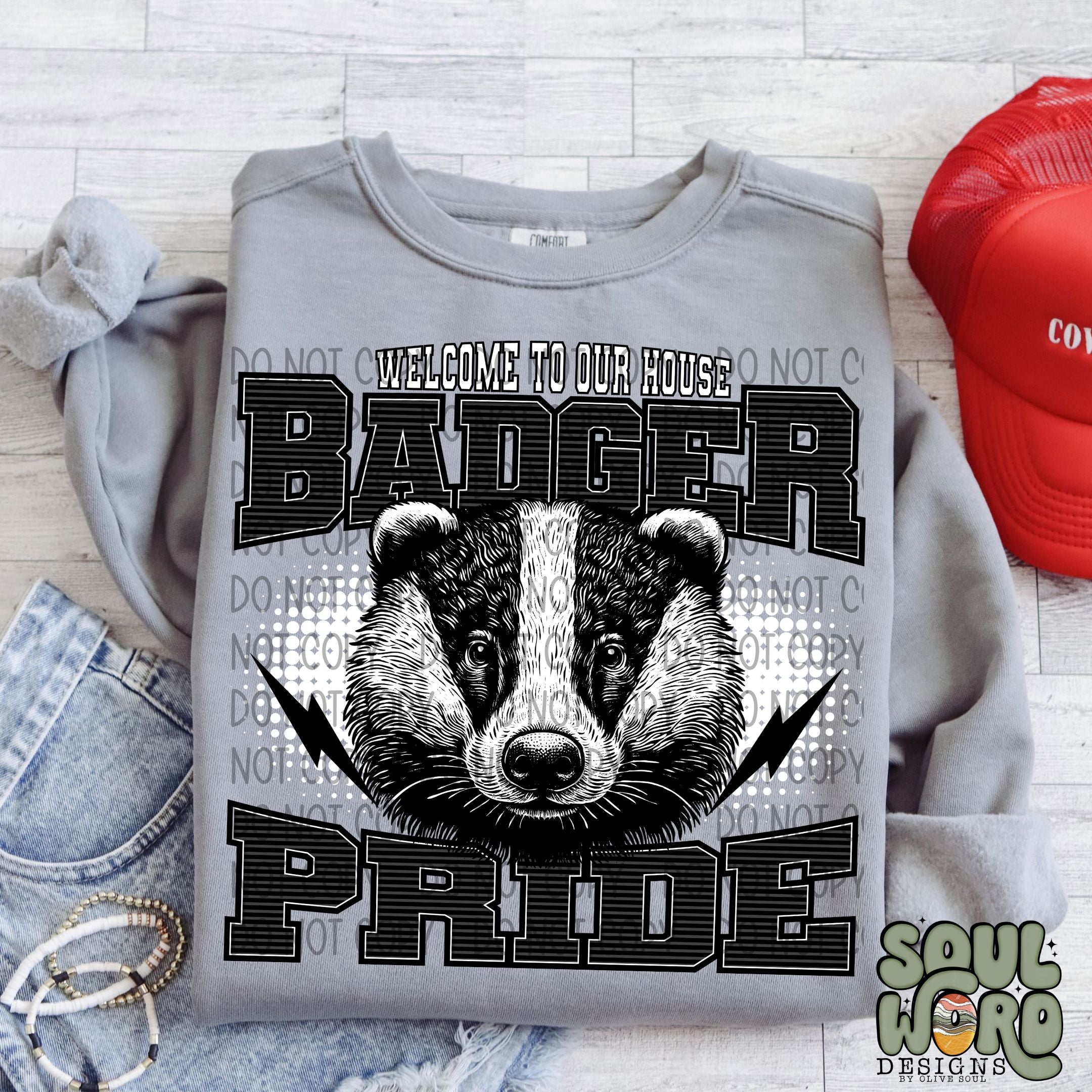 Welcome To Our House Badger Pride - DIGITAL DOWNLOAD – Olive Soul