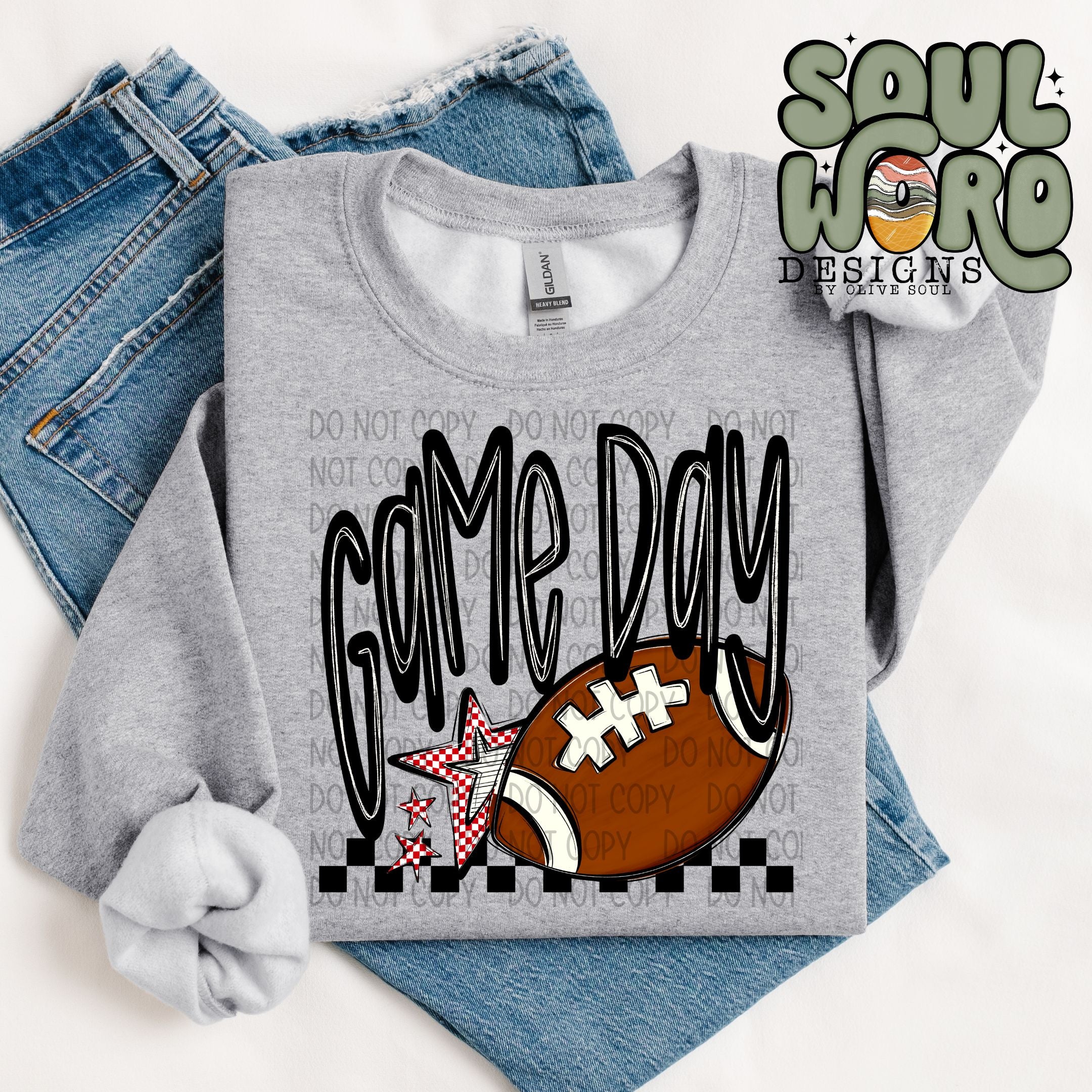 CUSTOM Game Day Checker Football - DIGITAL DOWNLOAD – Olive Soul