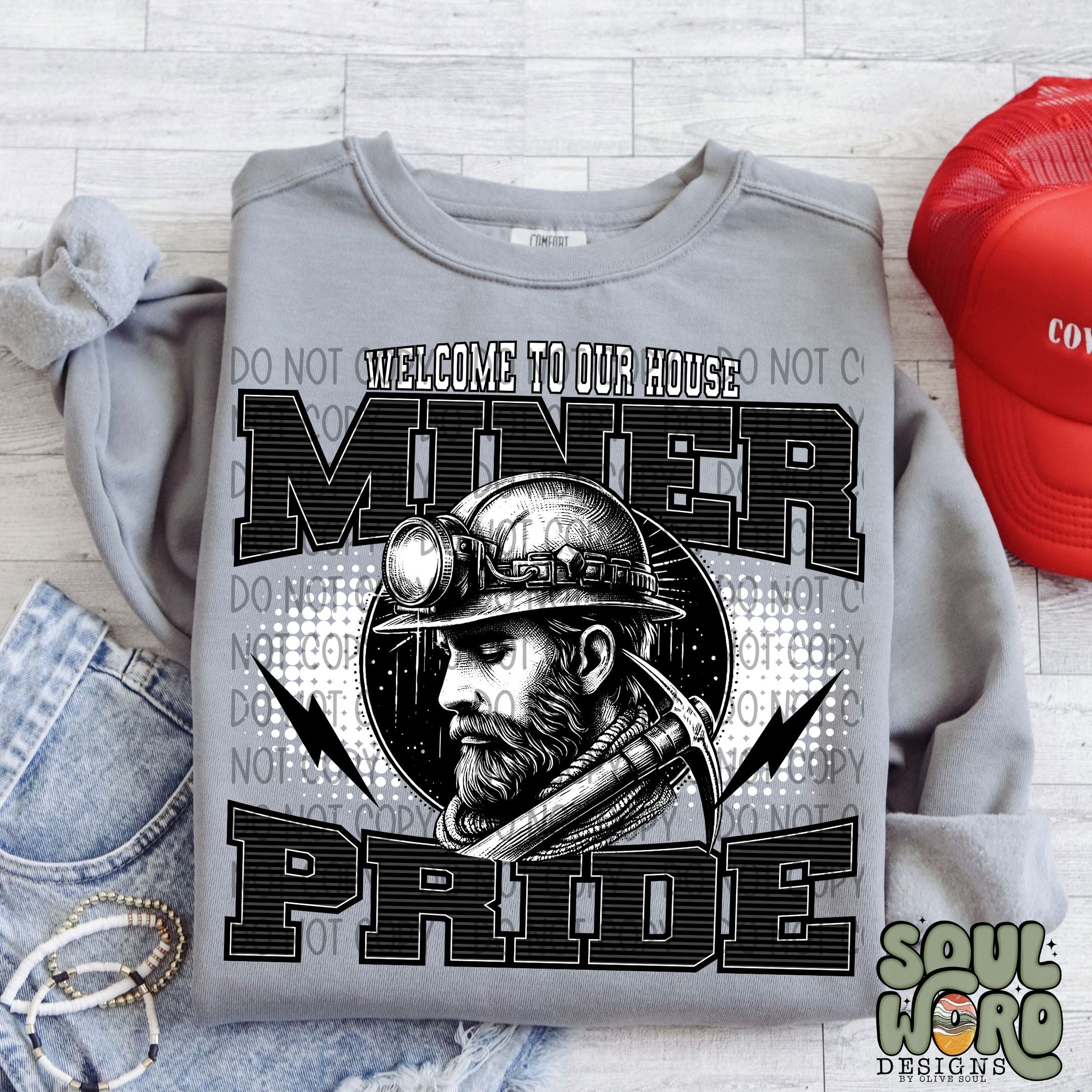 Welcome To Our House Miner Pride - DIGITAL DOWNLOAD – Olive Soul
