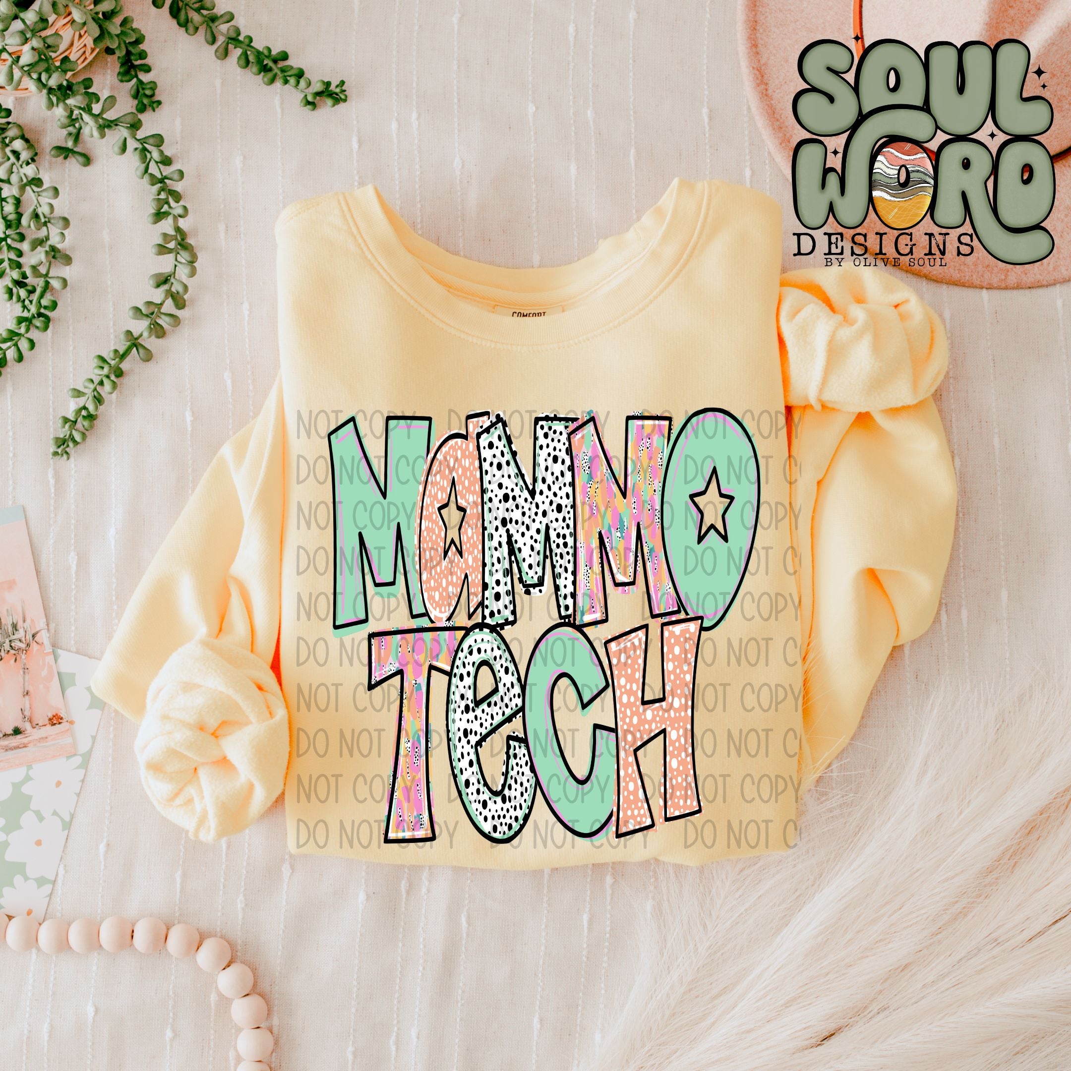 Mammo Tech Bright Doodle - DIGITAL DOWNLOAD – Olive Soul