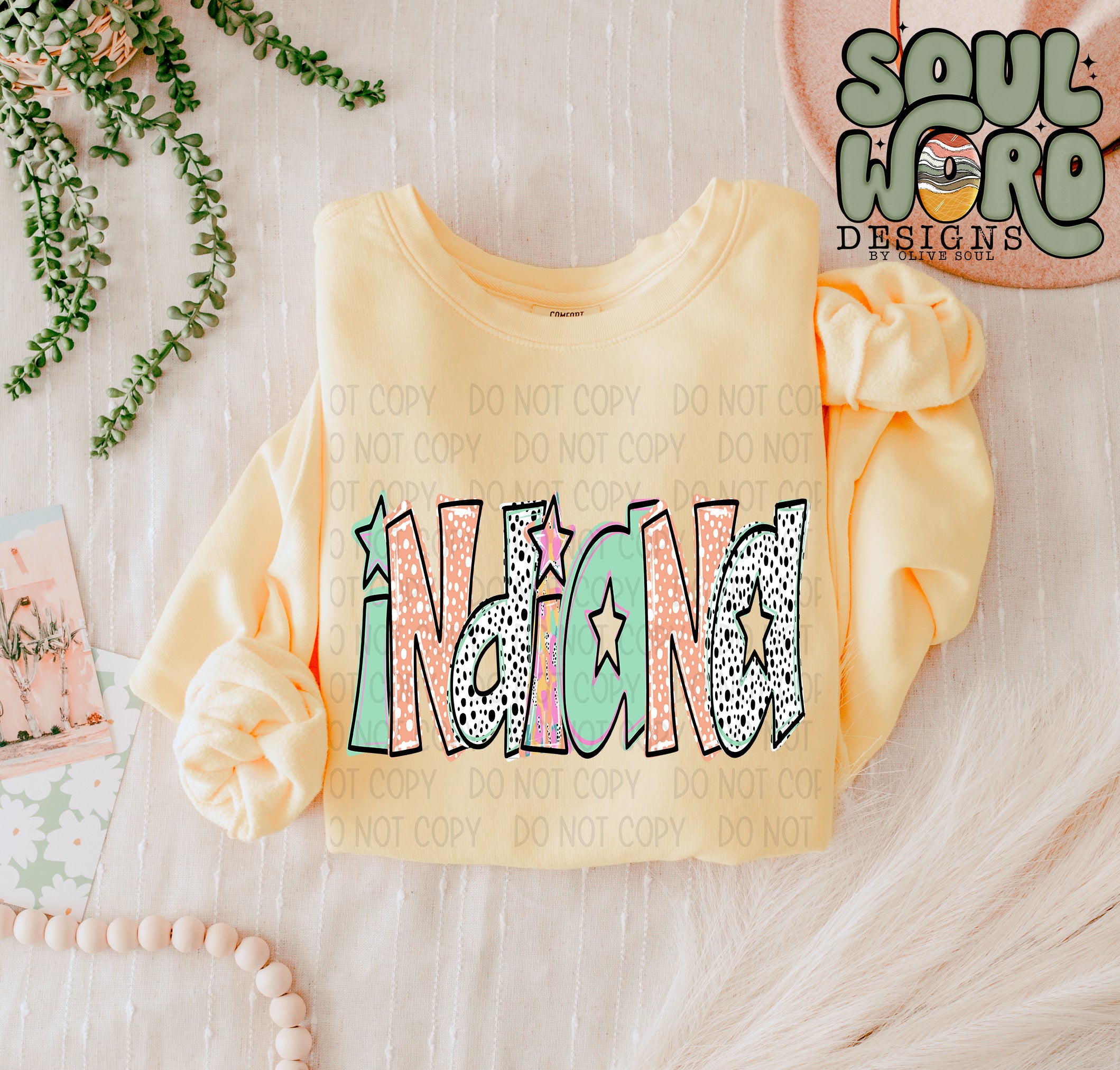 Indiana Bright Doodle - DIGITAL DOWNLOAD – Olive Soul