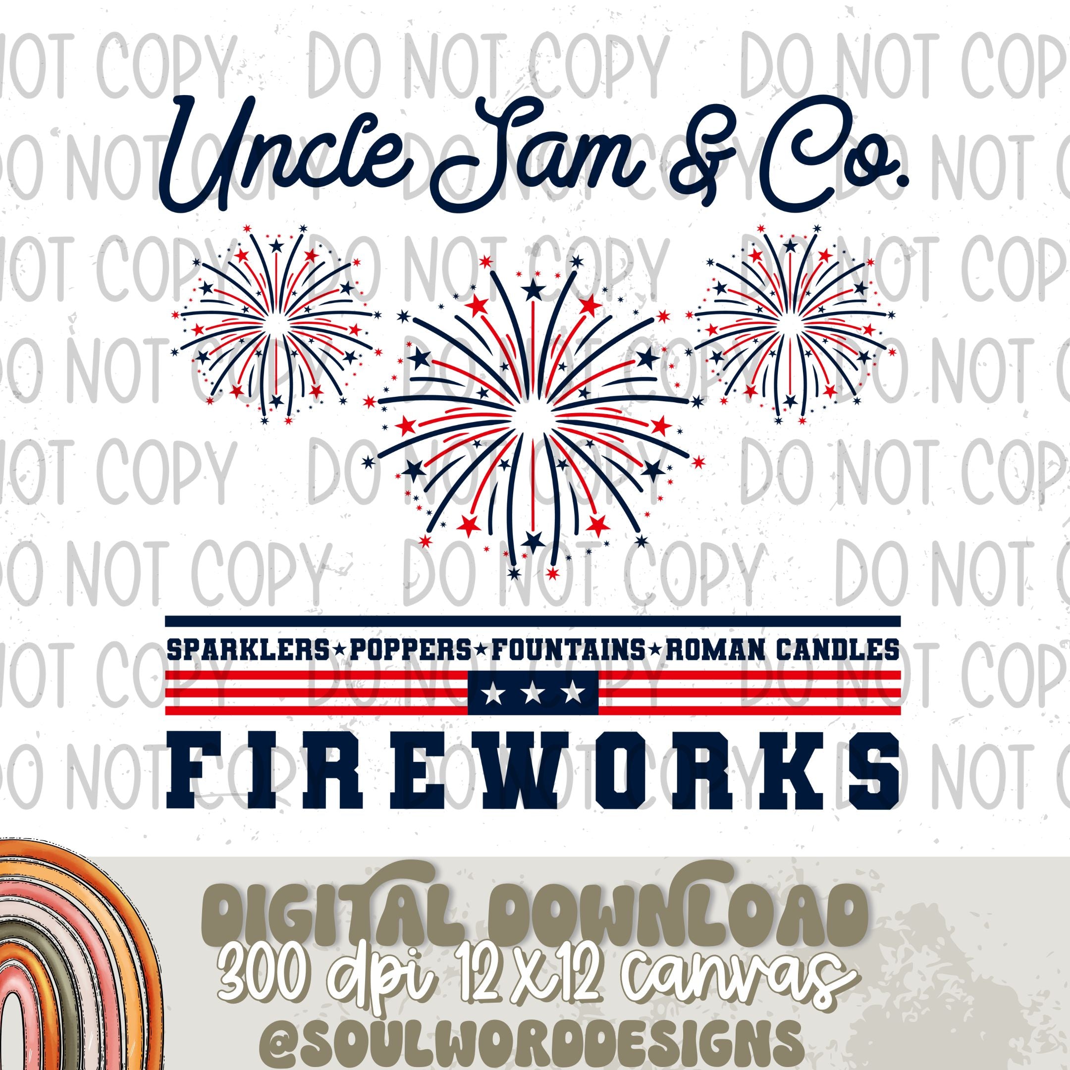 Uncle Sam & Co Fireworks - DIGITAL DOWNLOAD – Olive Soul