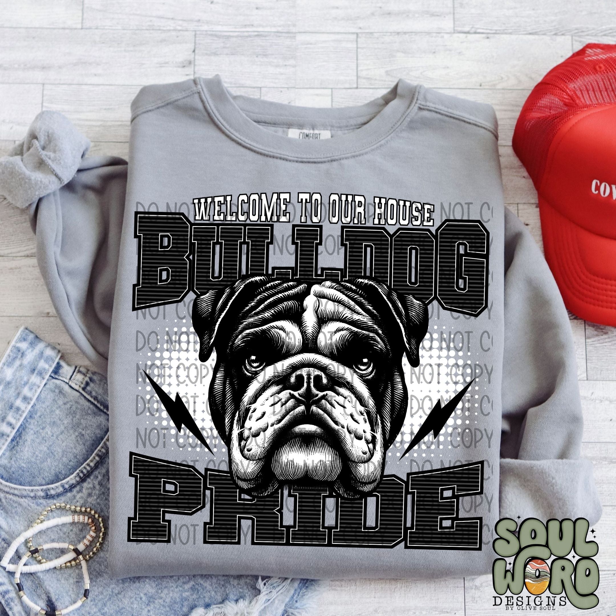 Welcome To Our House Bulldog Pride - DIGITAL DOWNLOAD – Olive Soul