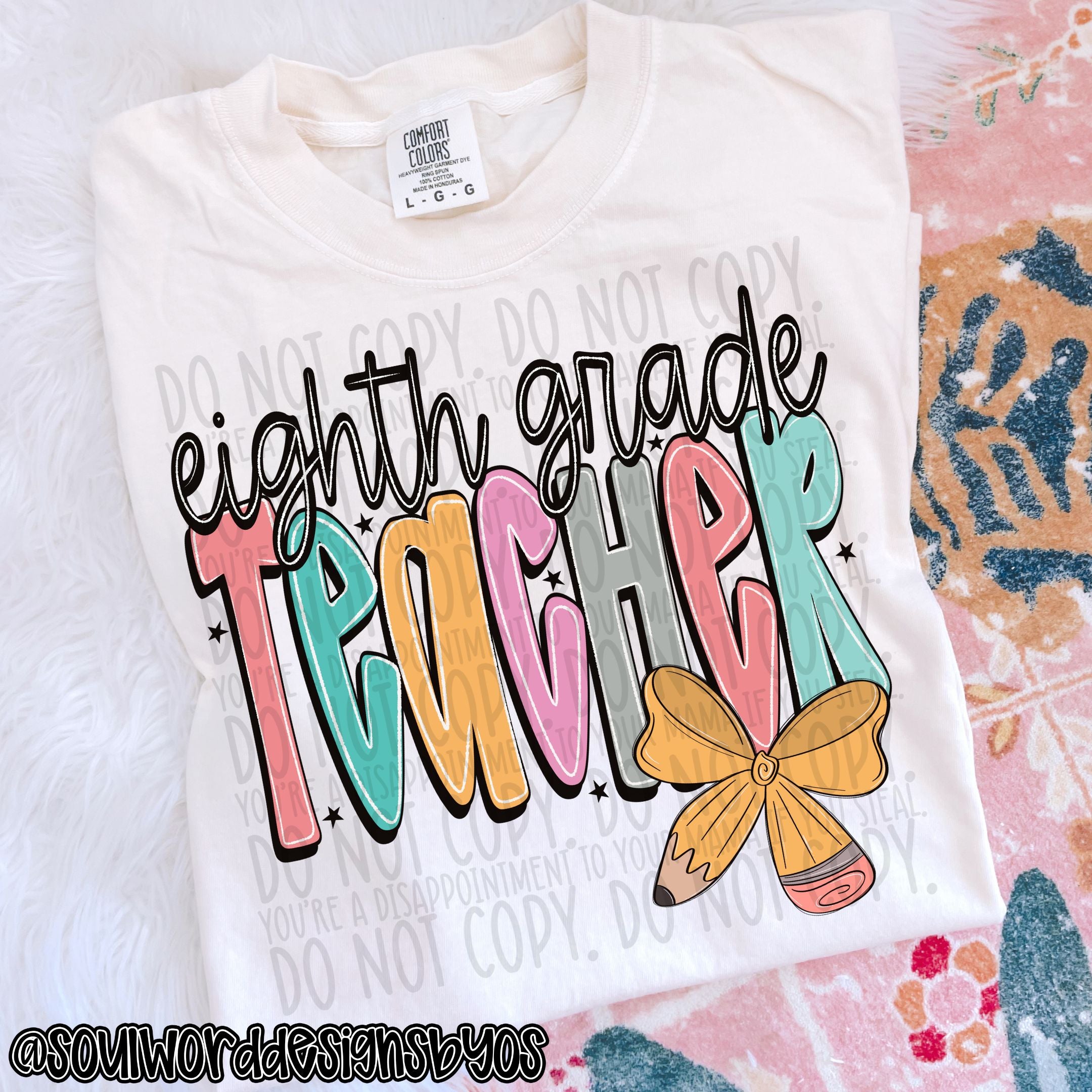 Eighth Grade Teacher Doodle Pencil - DIGITAL DOWNLOAD – Olive Soul