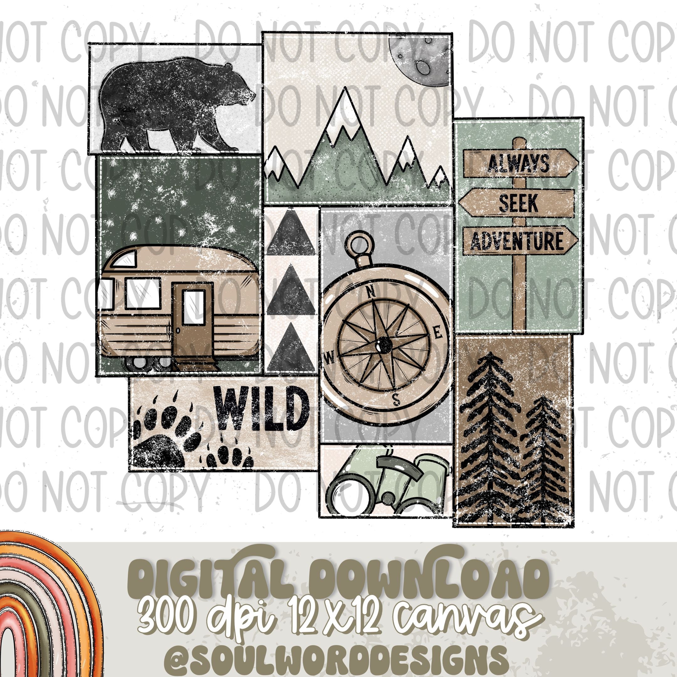 Always Seek Adventure Collage - DIGITAL DOWNLOAD – Olive Soul
