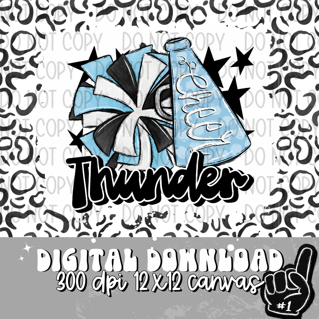 Thunder Light Blue Cheer - DIGITAL DOWNLOAD – Olive Soul