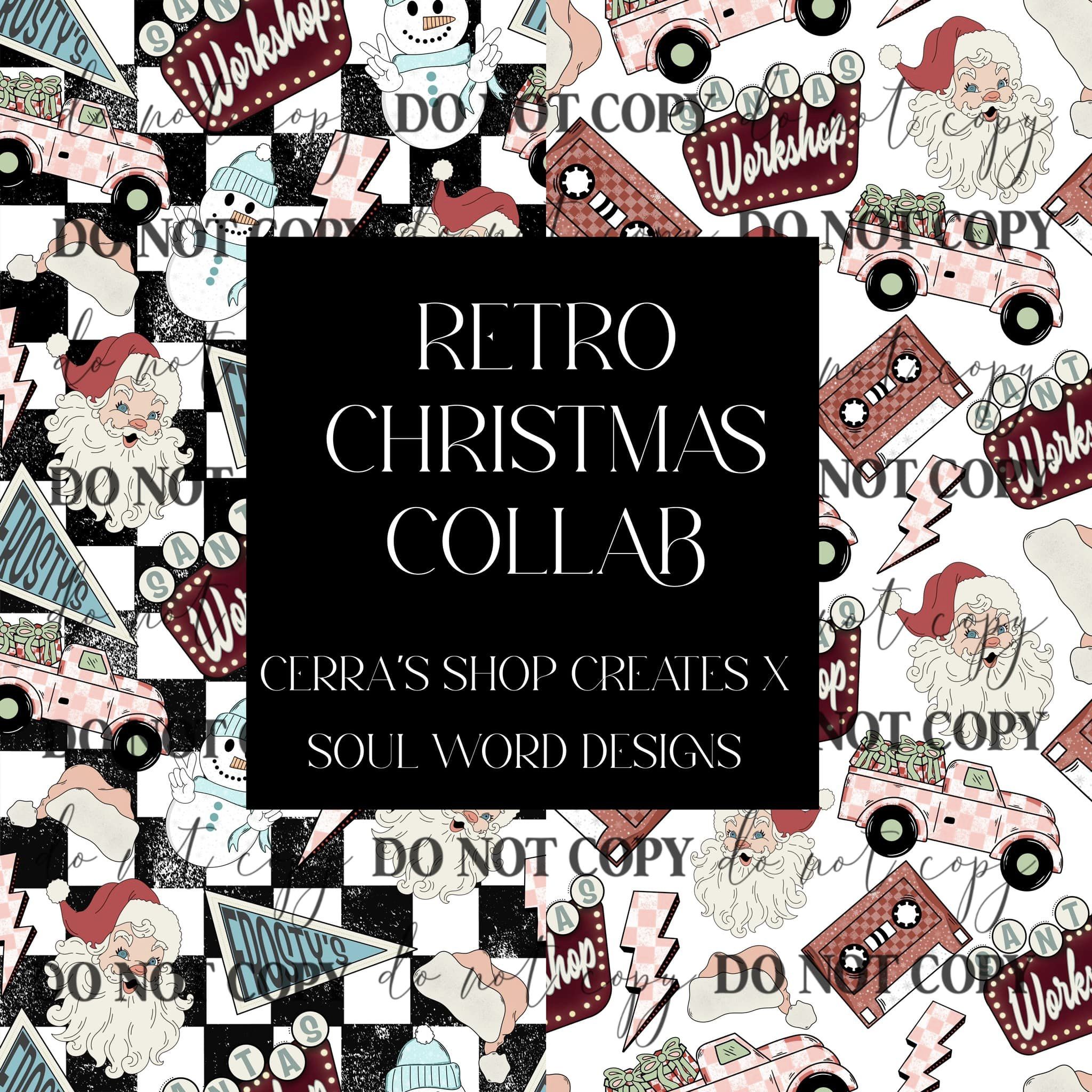 Retro Christmas Bundle Collab Soul Word Designs & Cerra's Shop Creates ...