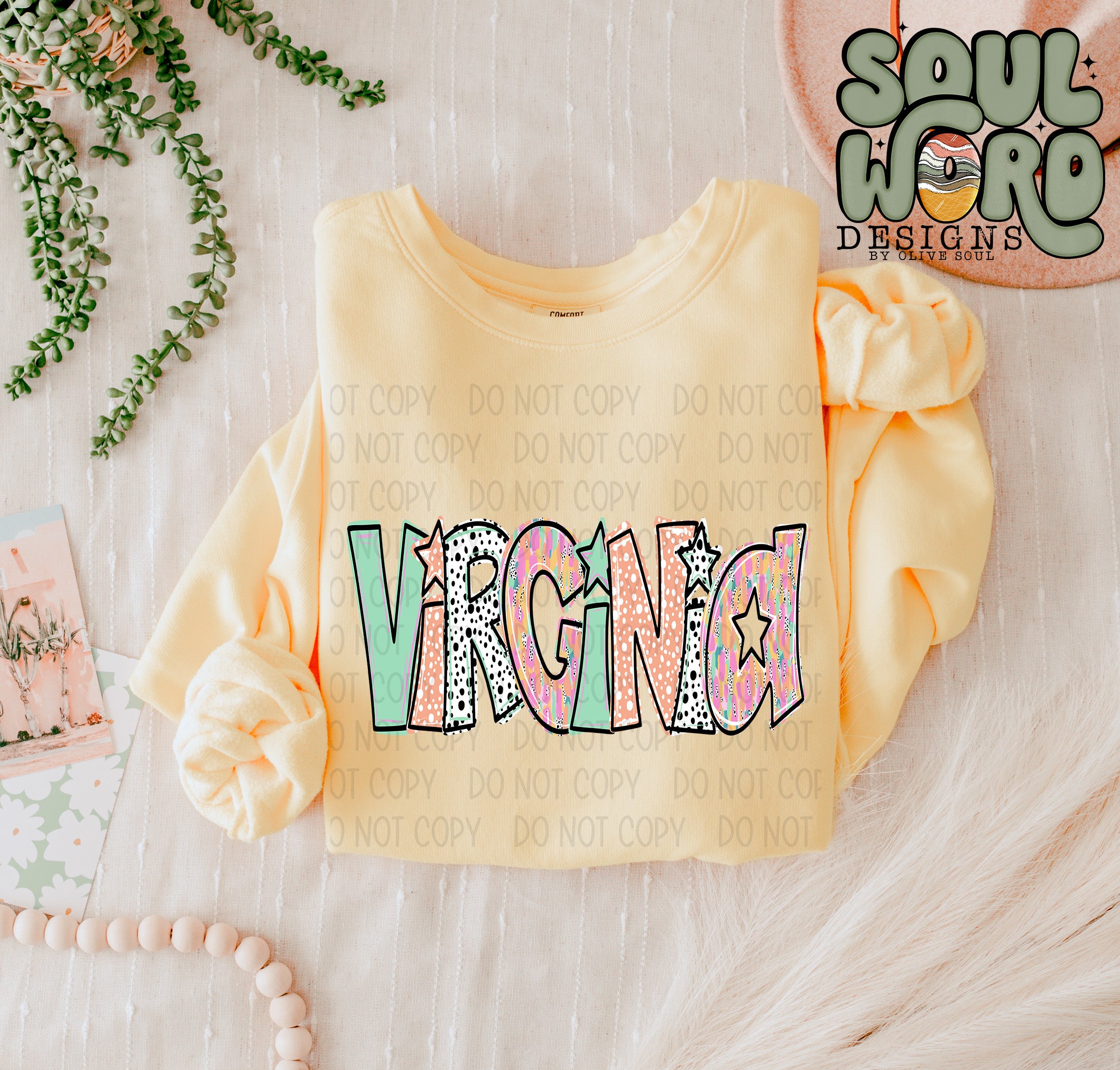 Virginia Bright Doodle - DIGITAL DOWNLOAD – Olive Soul