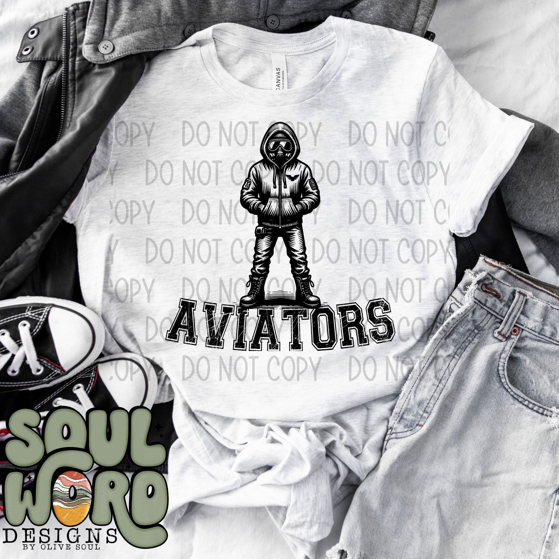 Aviators Cool Mascot - DIGITAL DOWNLOAD – Olive Soul