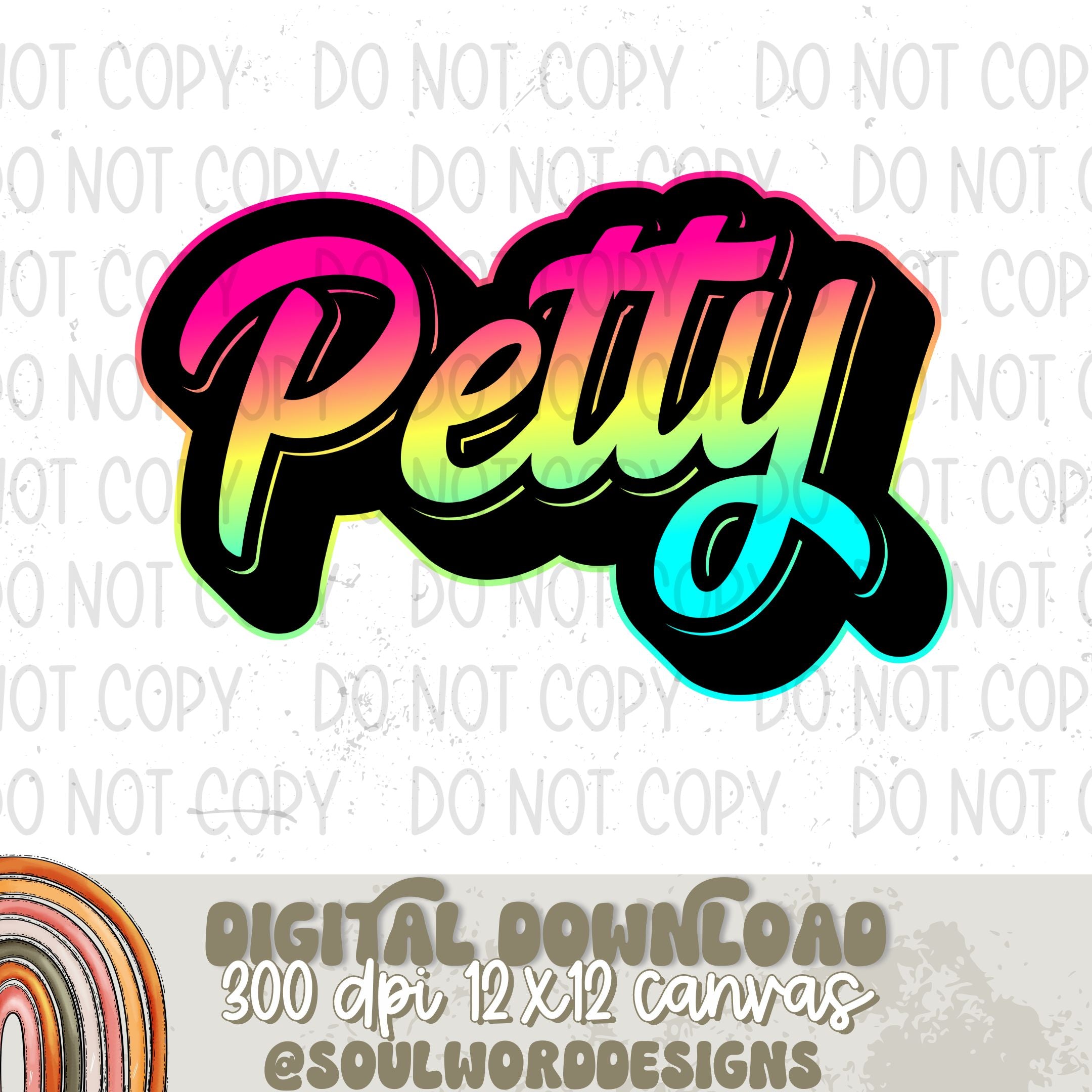 Petty Neon - DIGITAL DOWNLOAD – Olive Soul