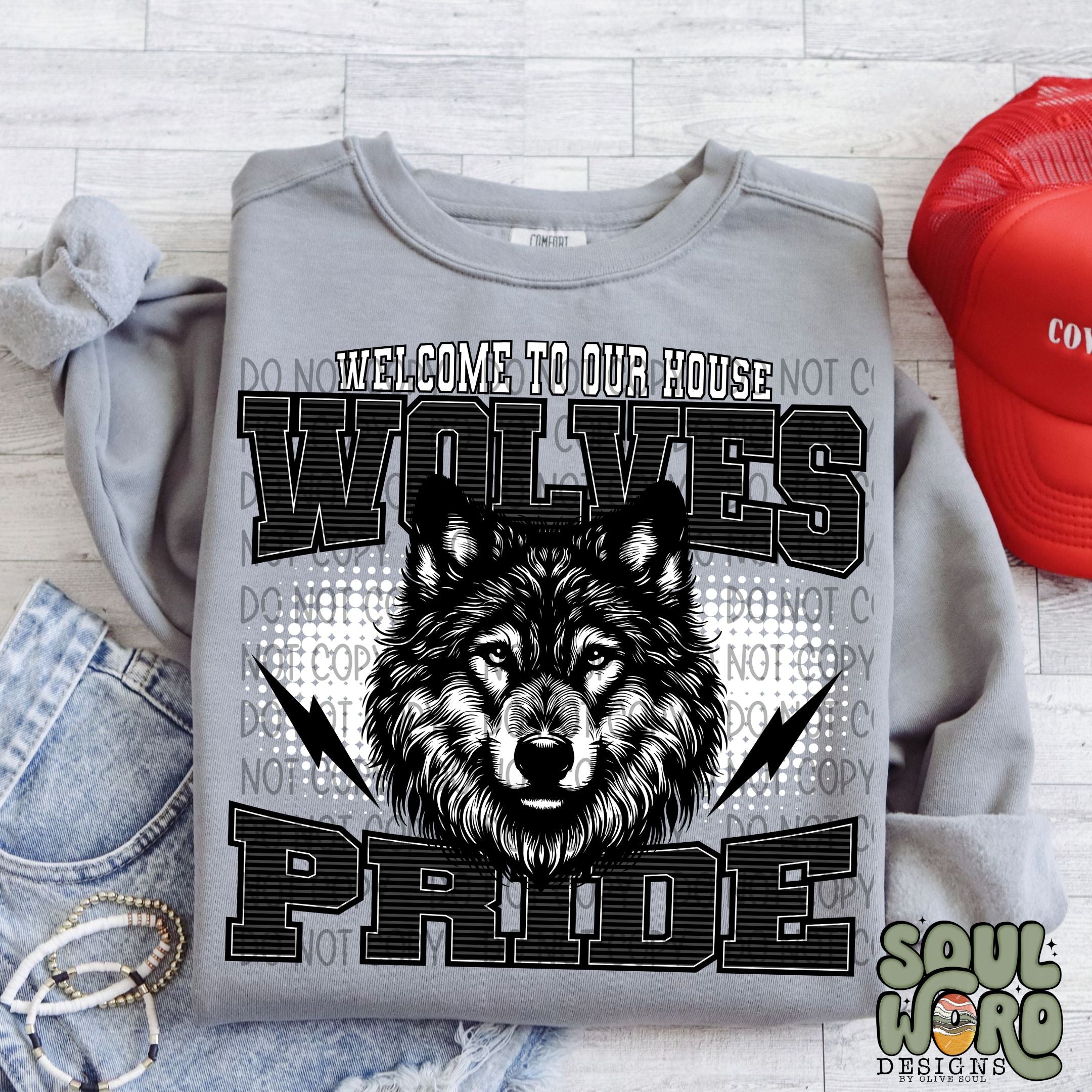Welcome To Our House Wolves (plural) Pride - DIGITAL DOWNLOAD – Olive Soul