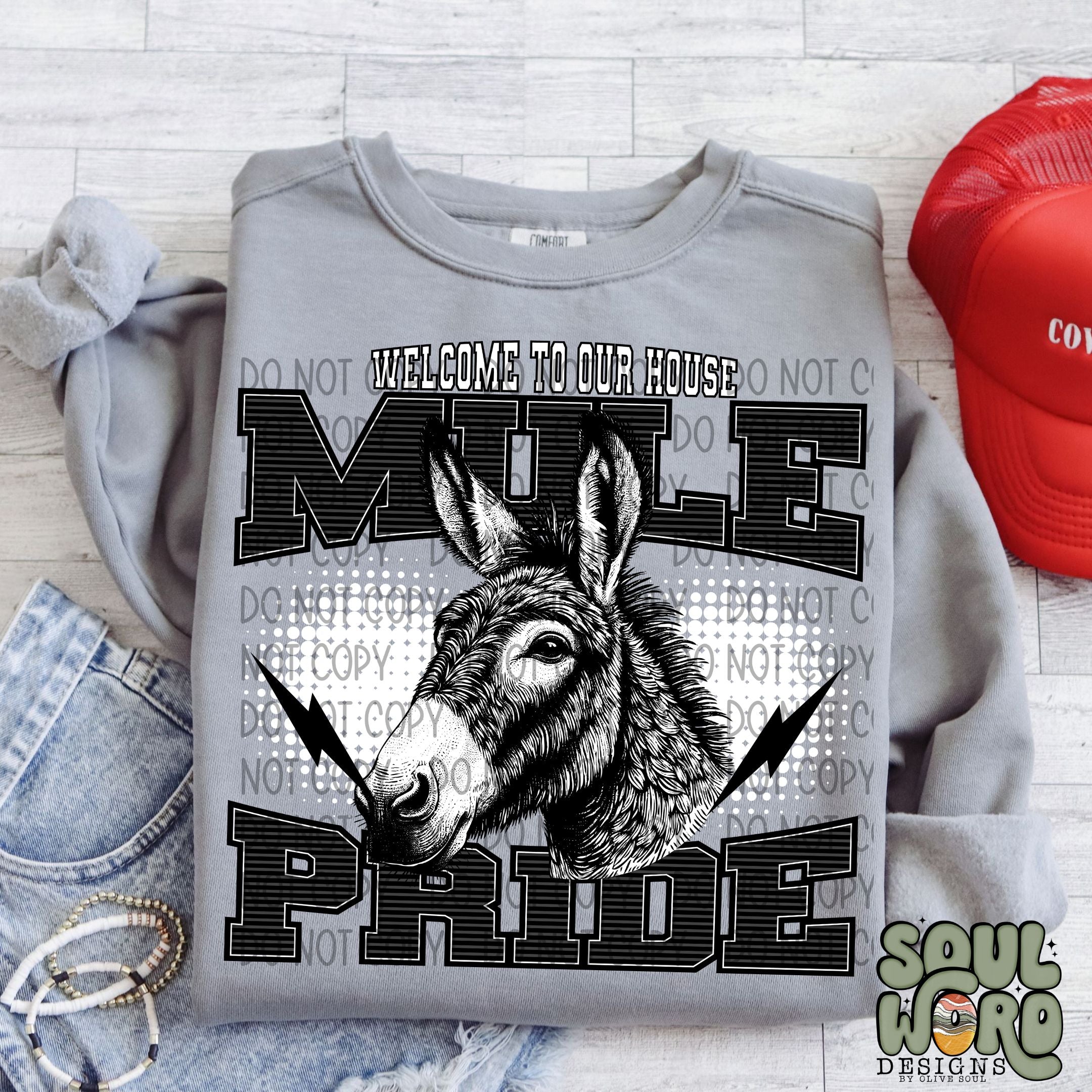Welcome To Our House Mule Pride - DIGITAL DOWNLOAD – Olive Soul