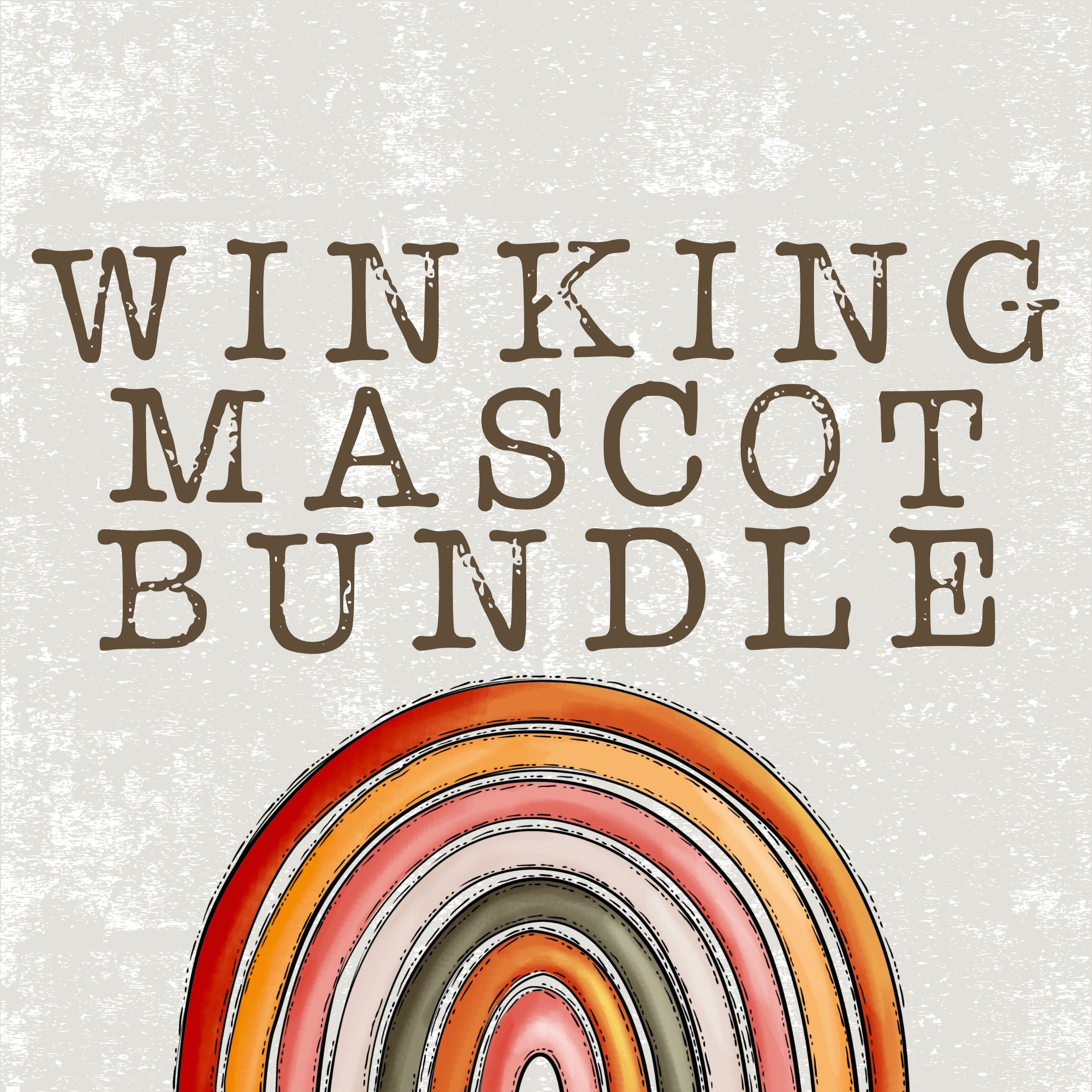 Winking Mascot Bundle - DIGITAL DOWNLOAD – Olive Soul