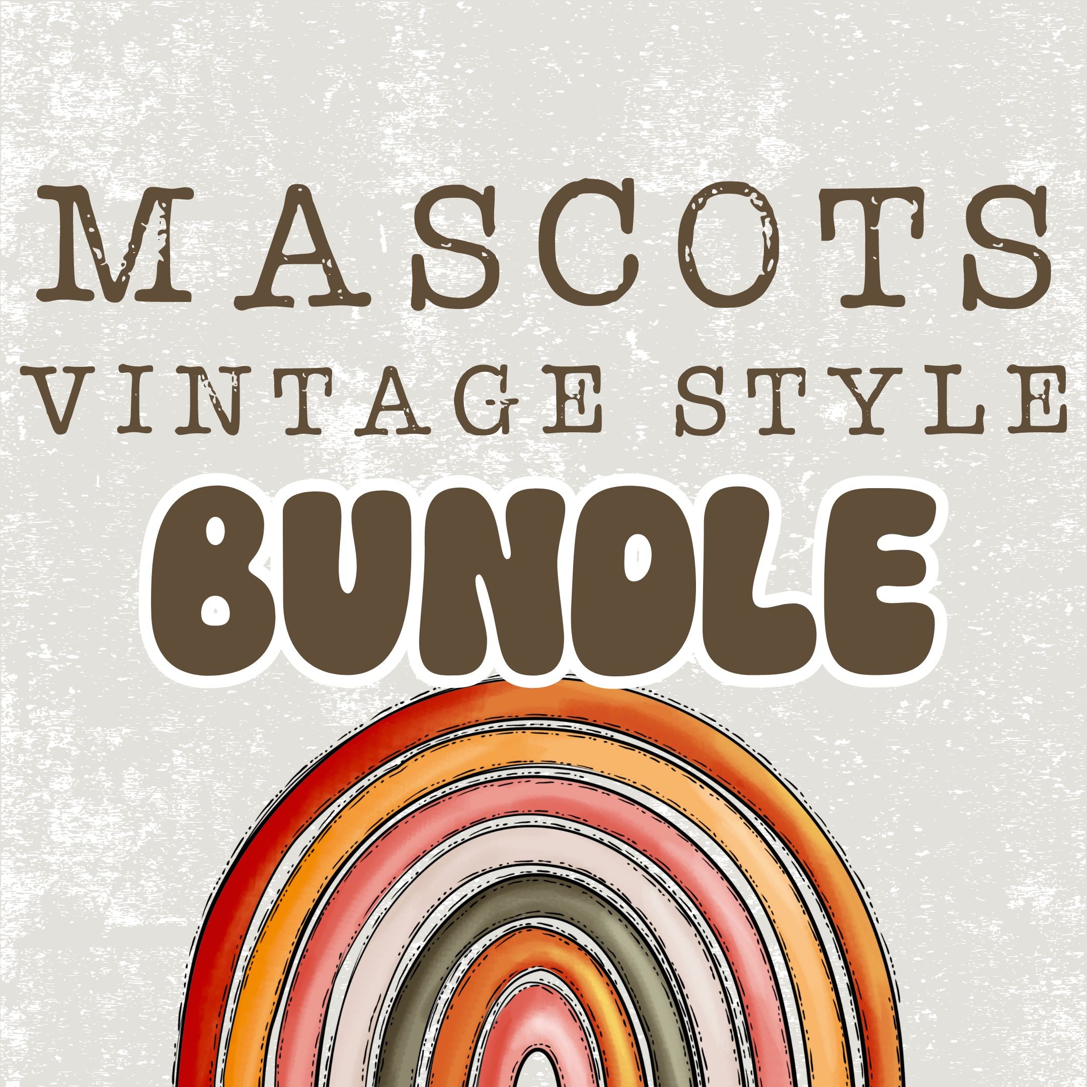Vintage Style Mascot Name Bundle - DIGITAL DOWNLOAD – Olive Soul