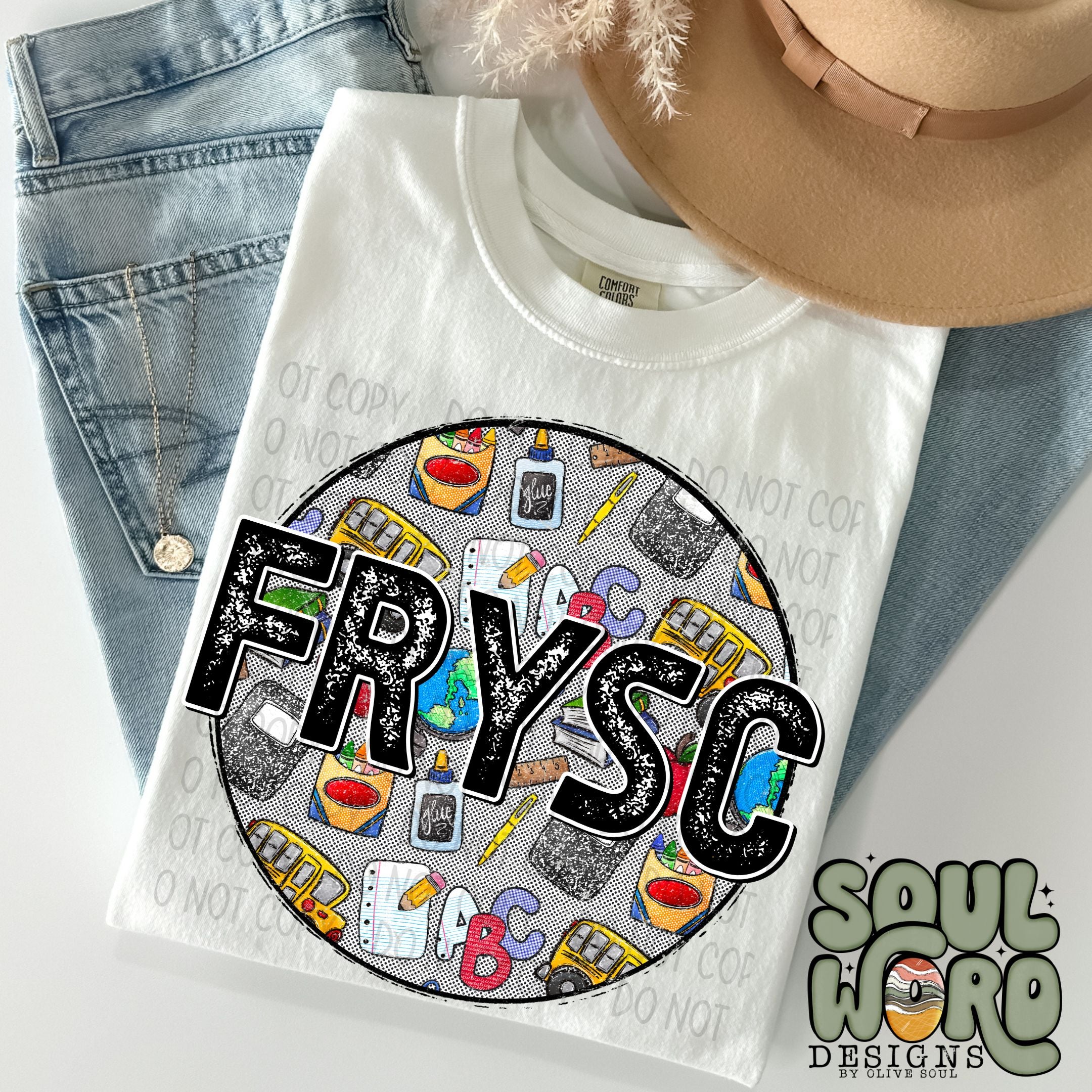FRYSC School Supply Circle - DIGITAL DOWNLOAD – Olive Soul