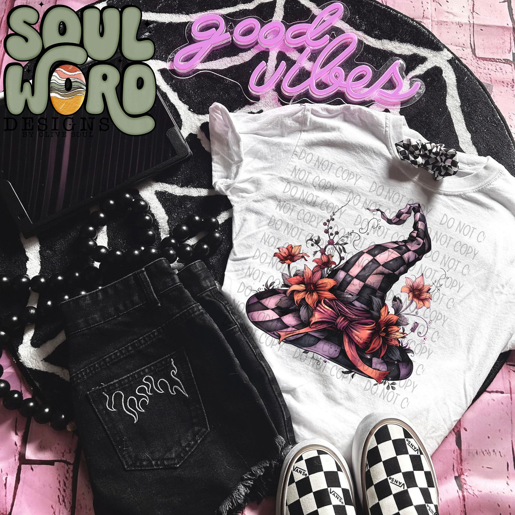 Checker Witch Hat - DIGITAL DOWNLOAD – Olive Soul