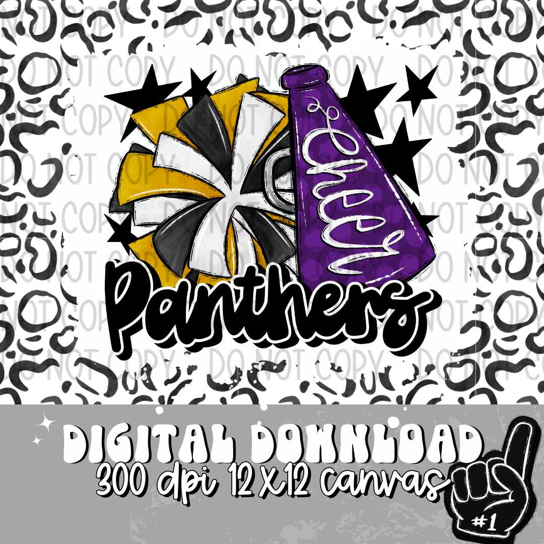 Panthers Gold Purple Cheer - DIGITAL DOWNLOAD – Olive Soul