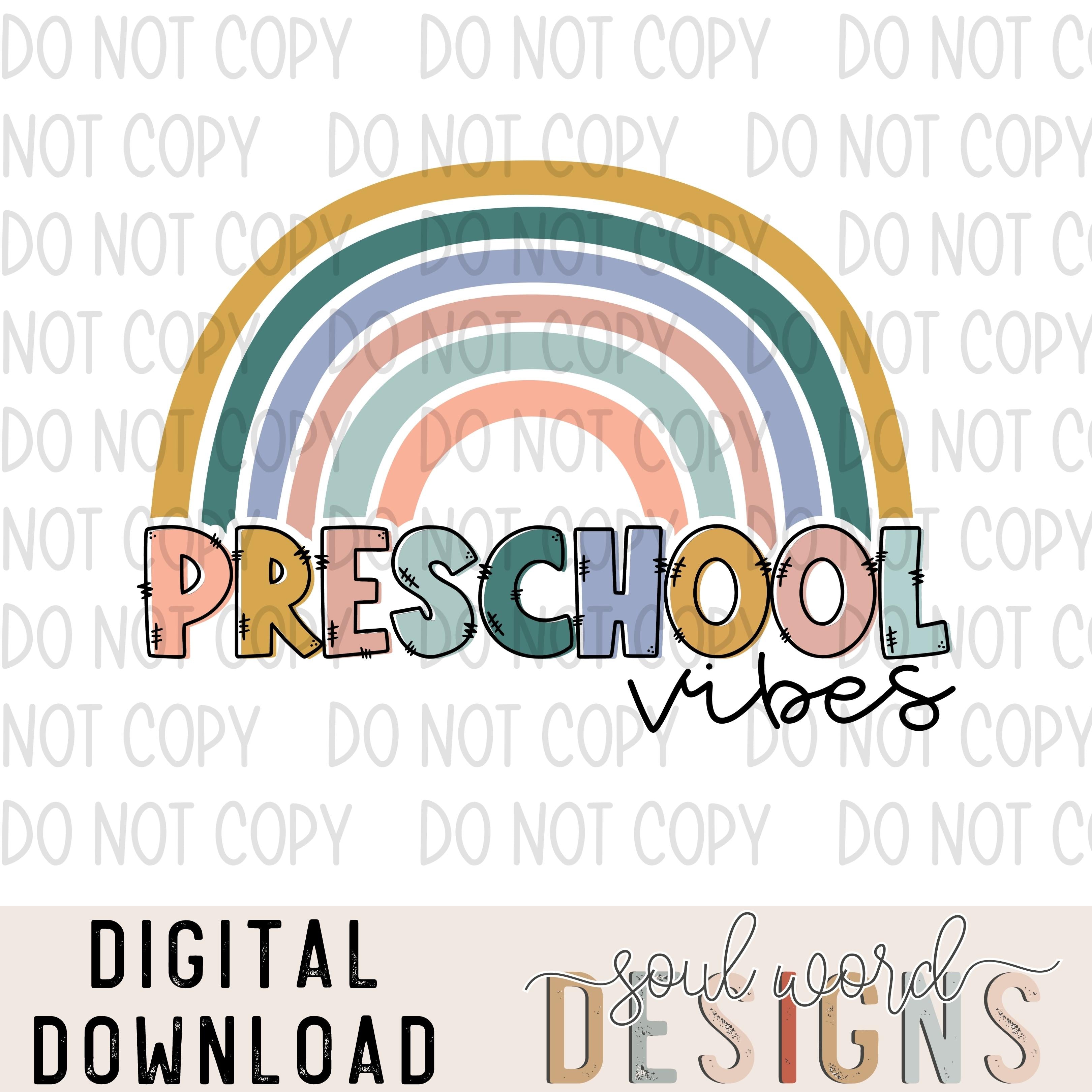 Preschool Vibes Rainbow - DIGITAL DOWNLOAD – Olive Soul