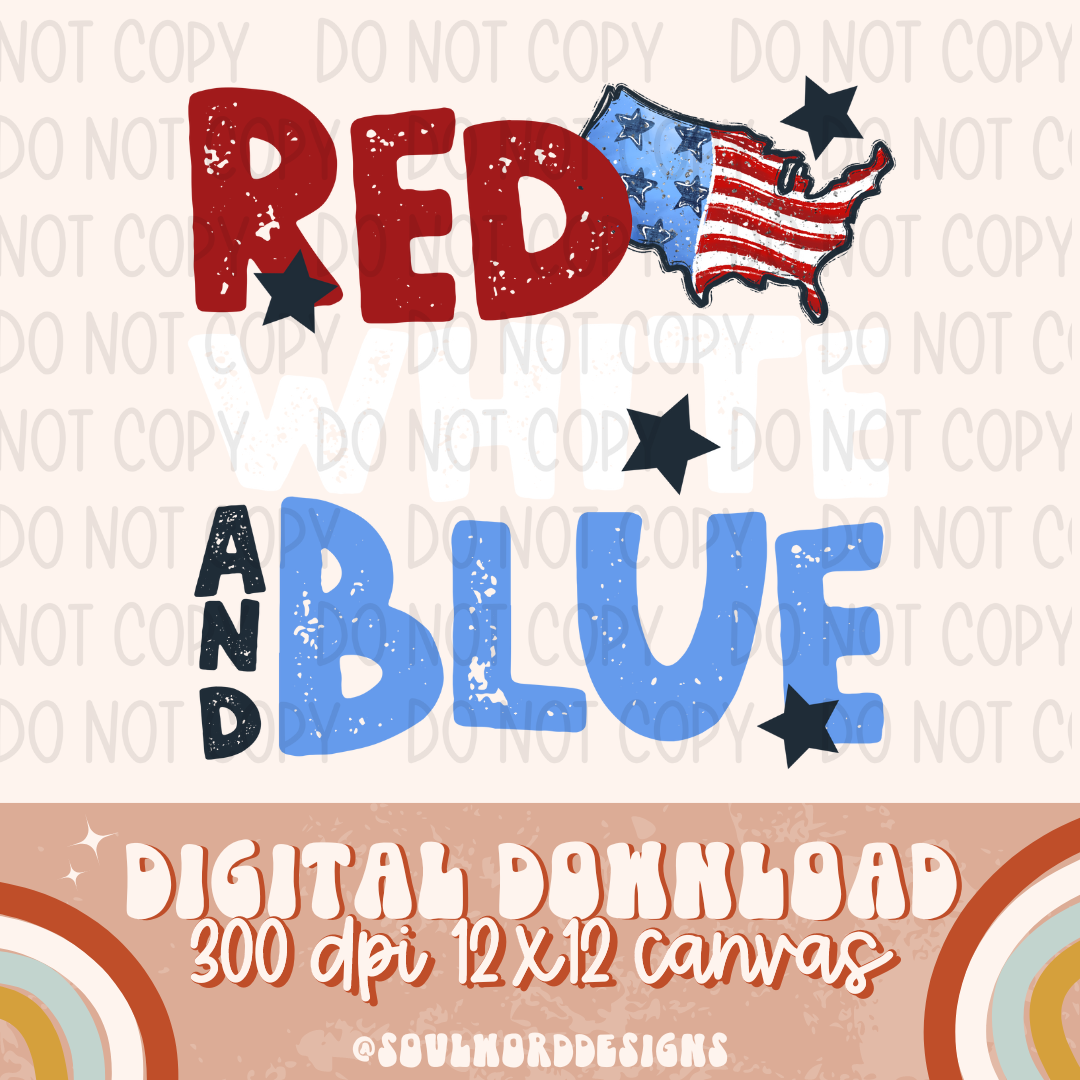 Red White And Blue - DIGITAL DOWNLOAD – Olive Soul