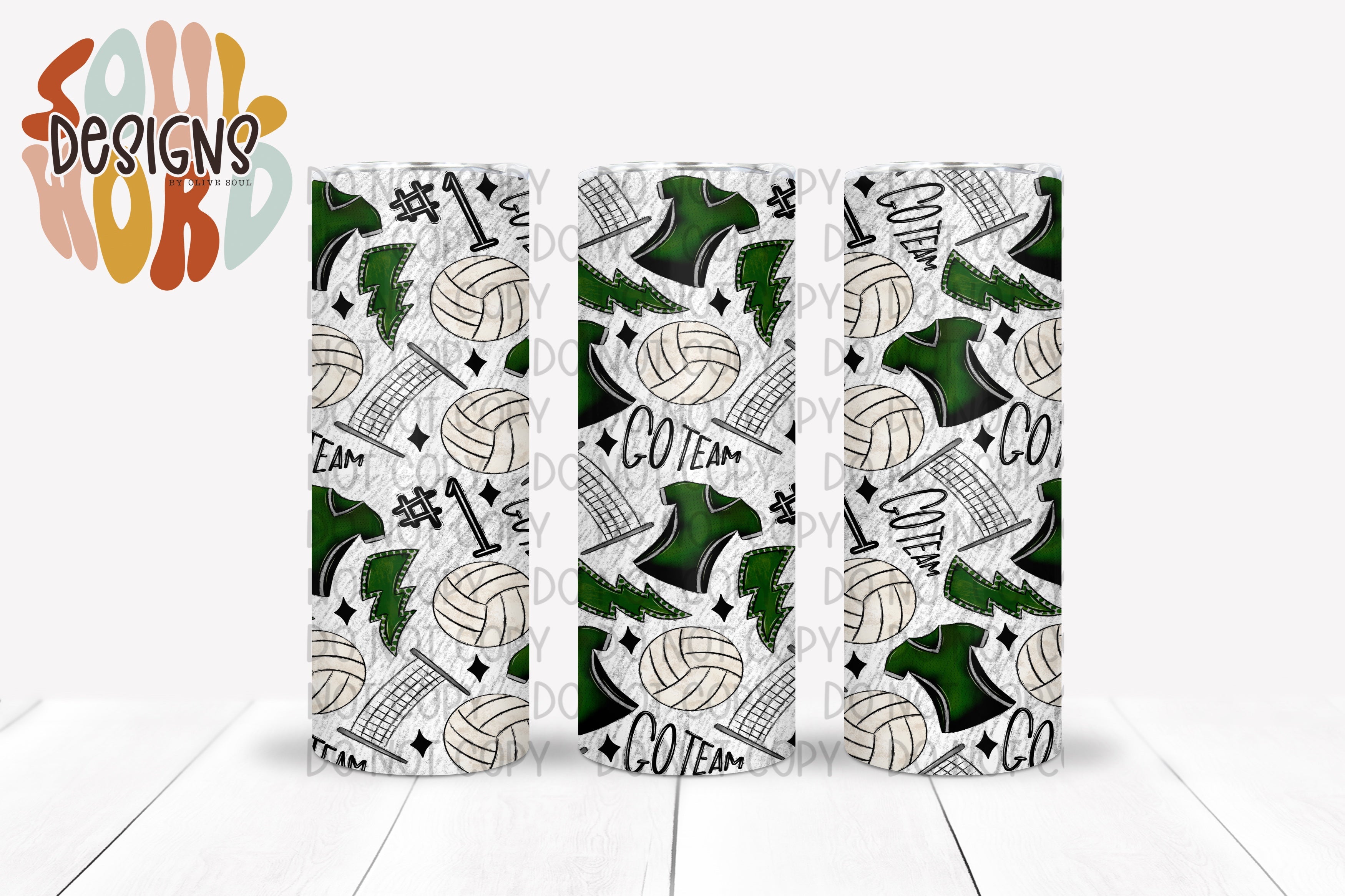 Volleyball Go Team SEAMLESS Design - DIGITAL DOWNLOAD – Olive Soul