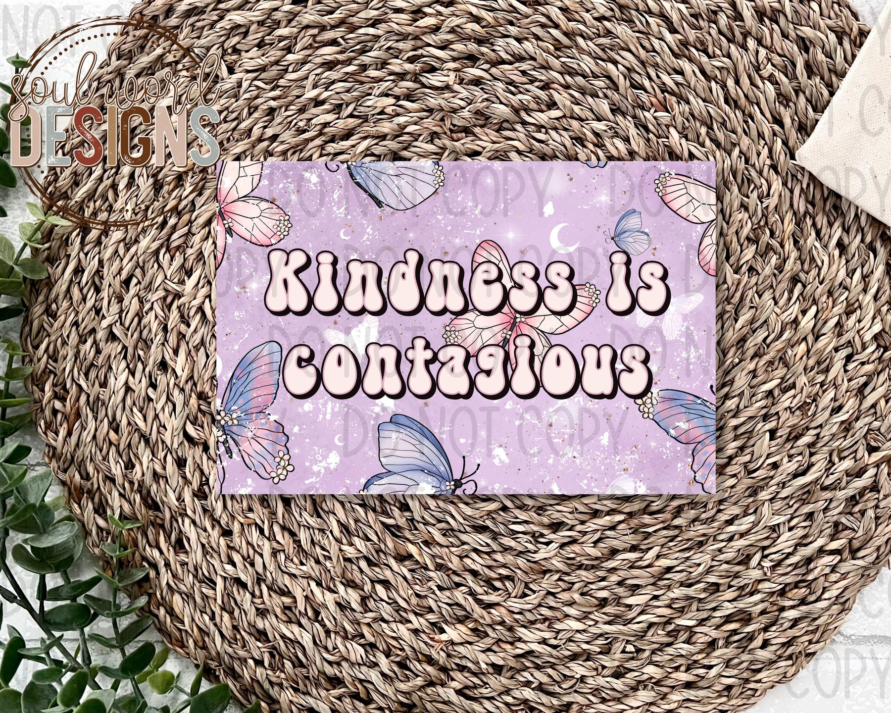 Kindness Is Contagious Card - DIGITAL DOWNLOAD – Olive Soul