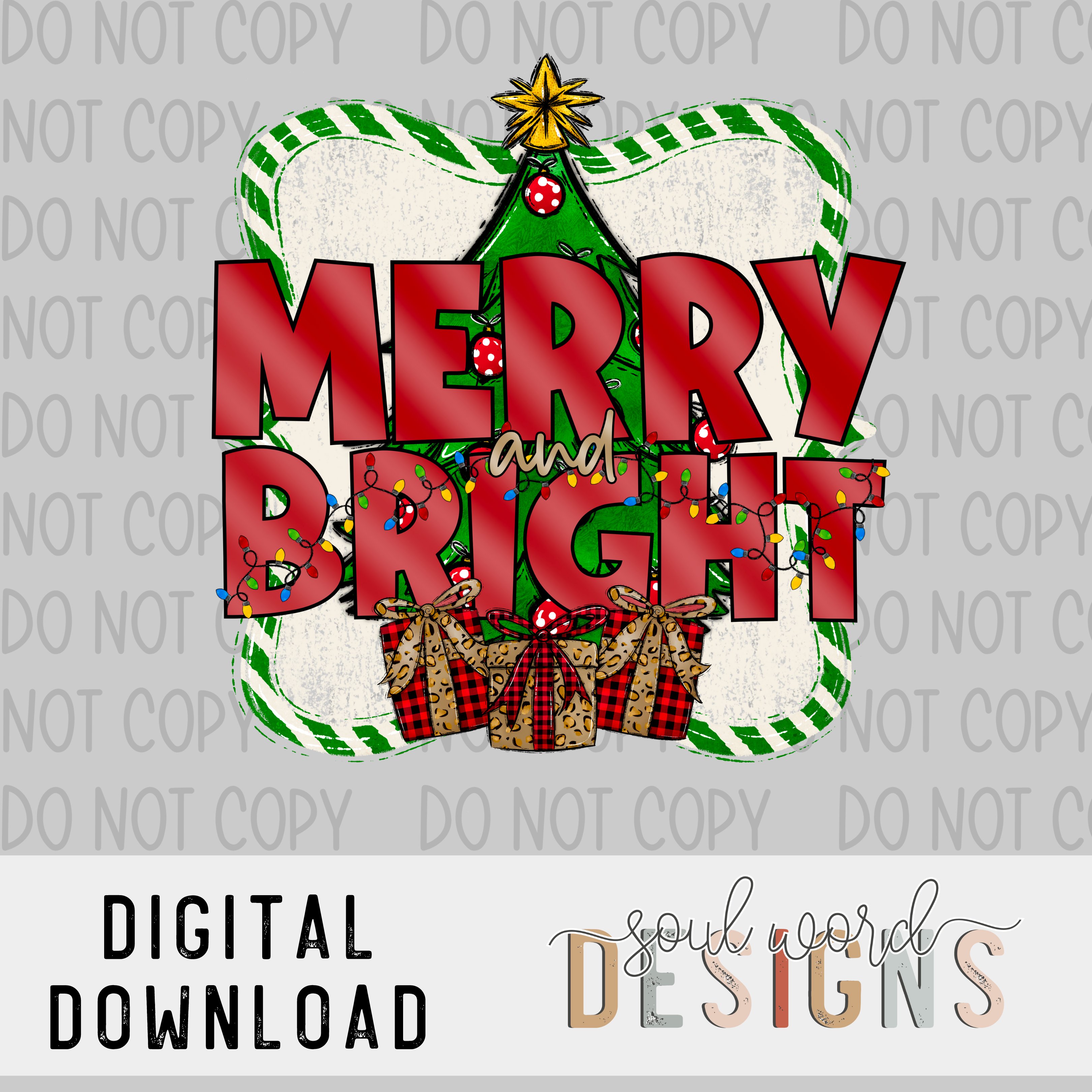 Merry and Bright Tree - DIGITAL DOWNLOAD – Olive Soul