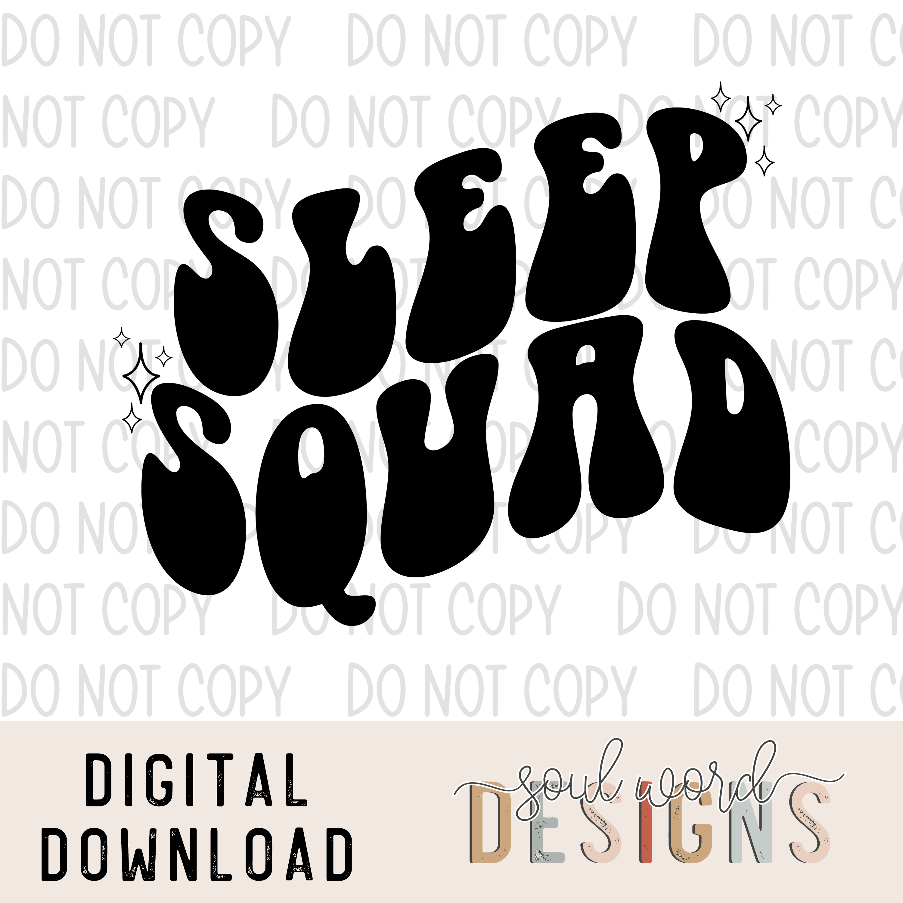 Sleep Squad Retro Stars - DIGITAL DOWNLOAD – Olive Soul