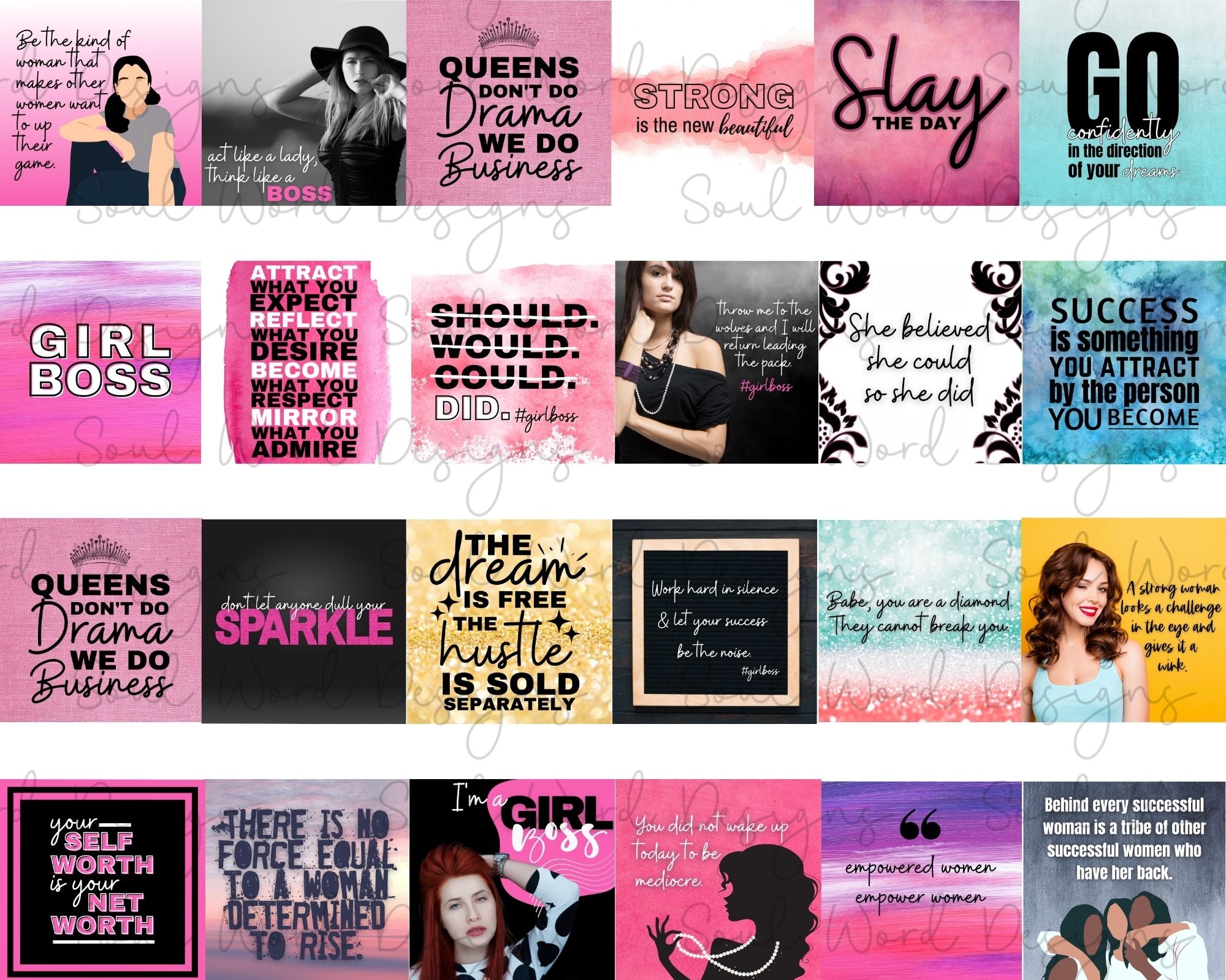 Girl Boss Graphics - DIGITAL DOWNLOAD – Olive Soul